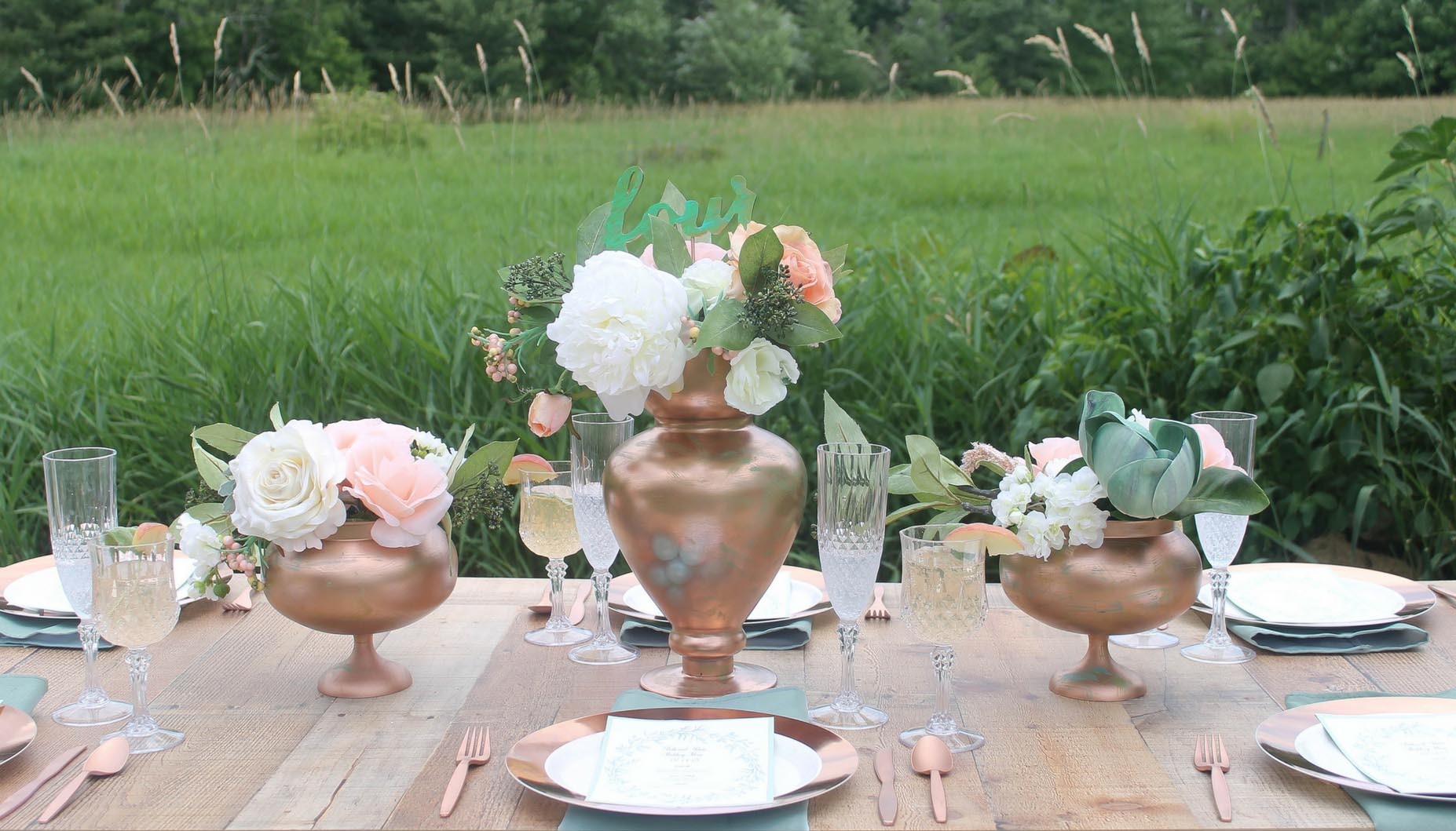 Peach Sage Wedding Peach And Sage Boho Inspired Wedding | Mision Lago