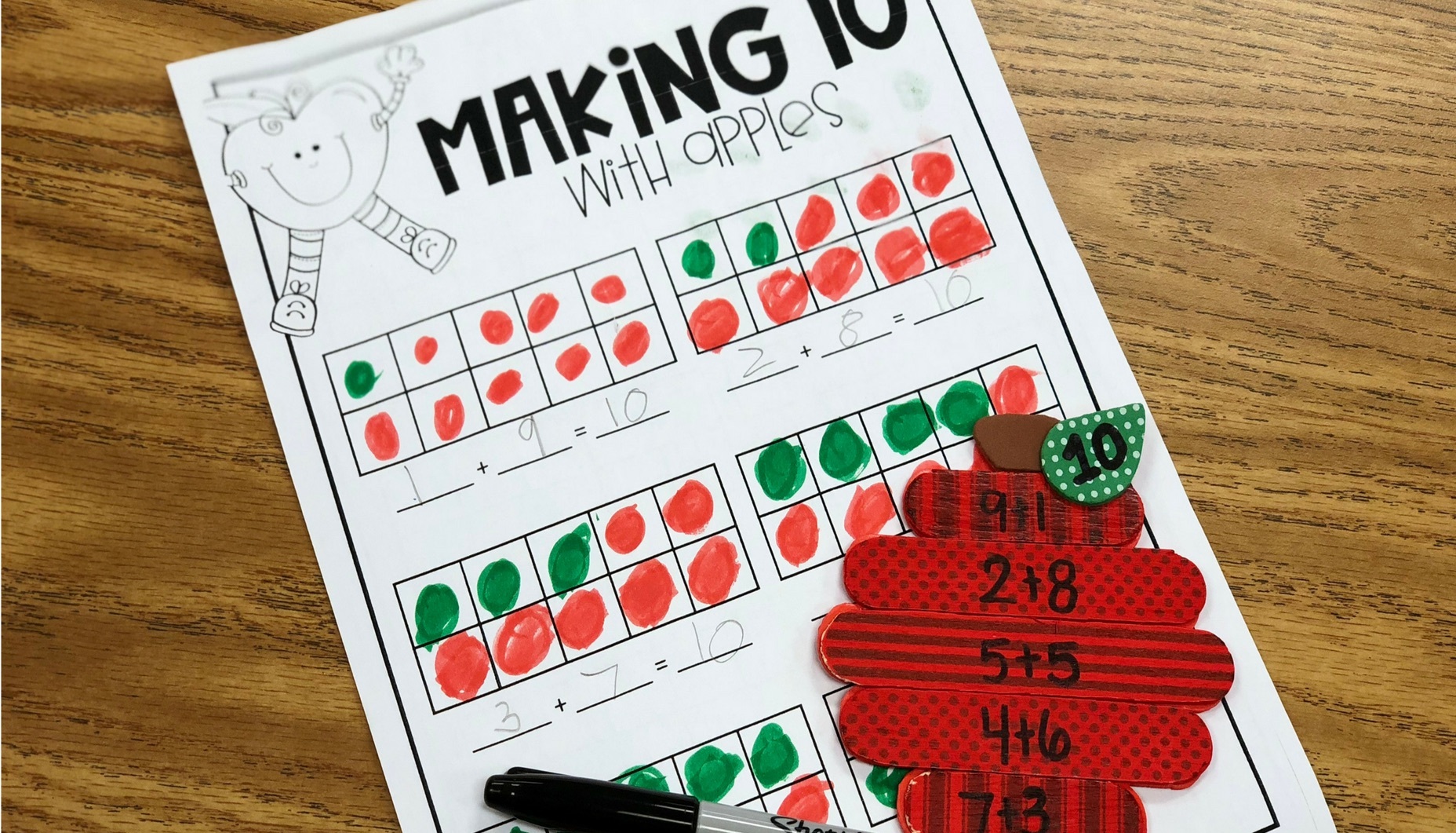 Ways to Make 10 with Apples | Fun365