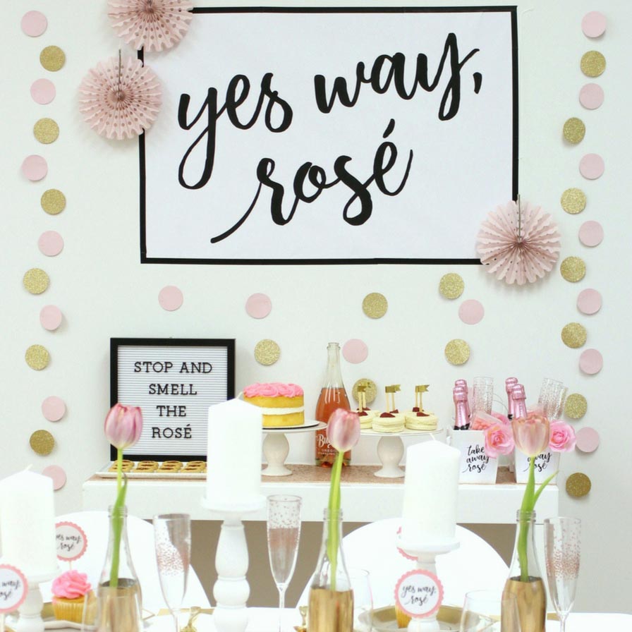Yes Way Rosé Sip and See Baby Shower | Fun365