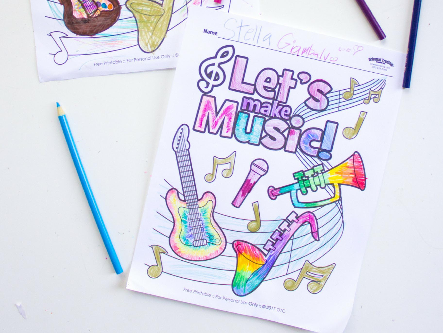Music Makers Free Printable Coloring Page | Fun365