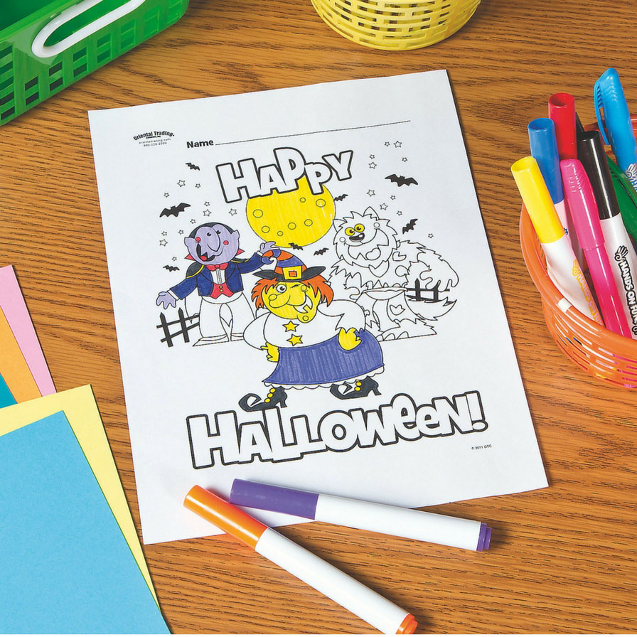 Happy Halloween Free Printable Coloring Page | Fun365