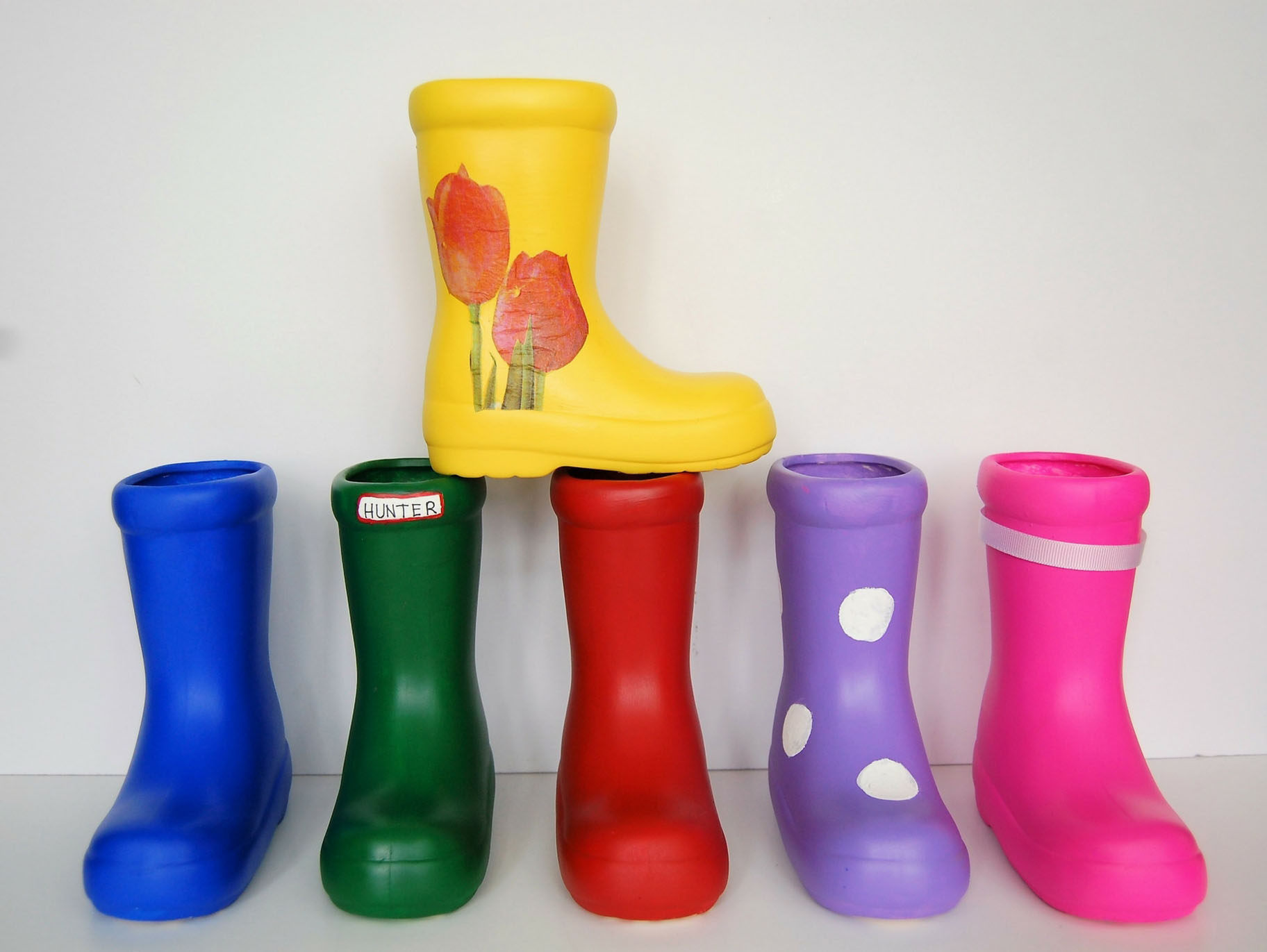 DIY Ceramic Boot Planters | Fun365