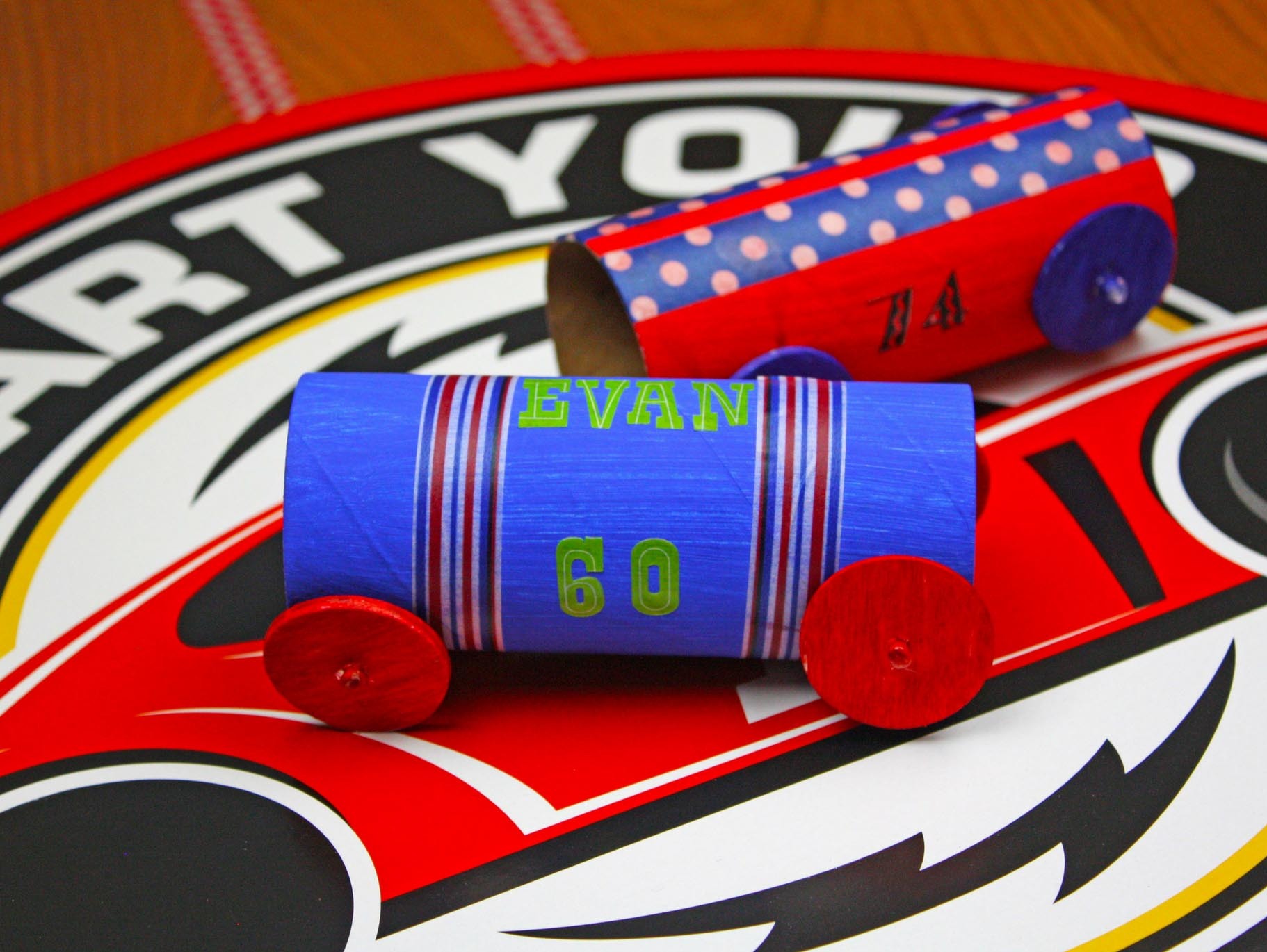 Craft Roll Race Cars & DIY Race Track | Fun365