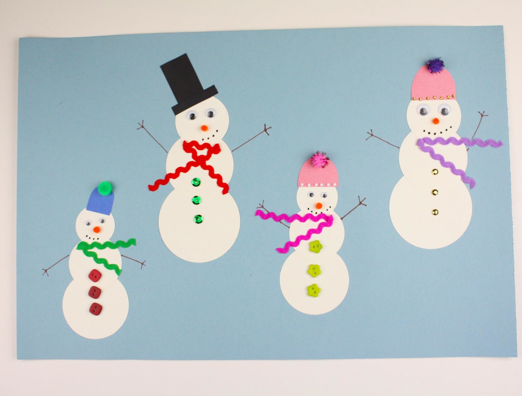Snowman Collage Art Activity | Fun365
