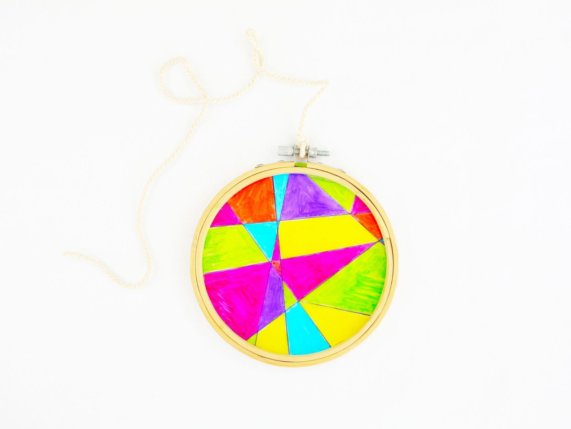 Stained Glass Embroidery Hoops | Fun365