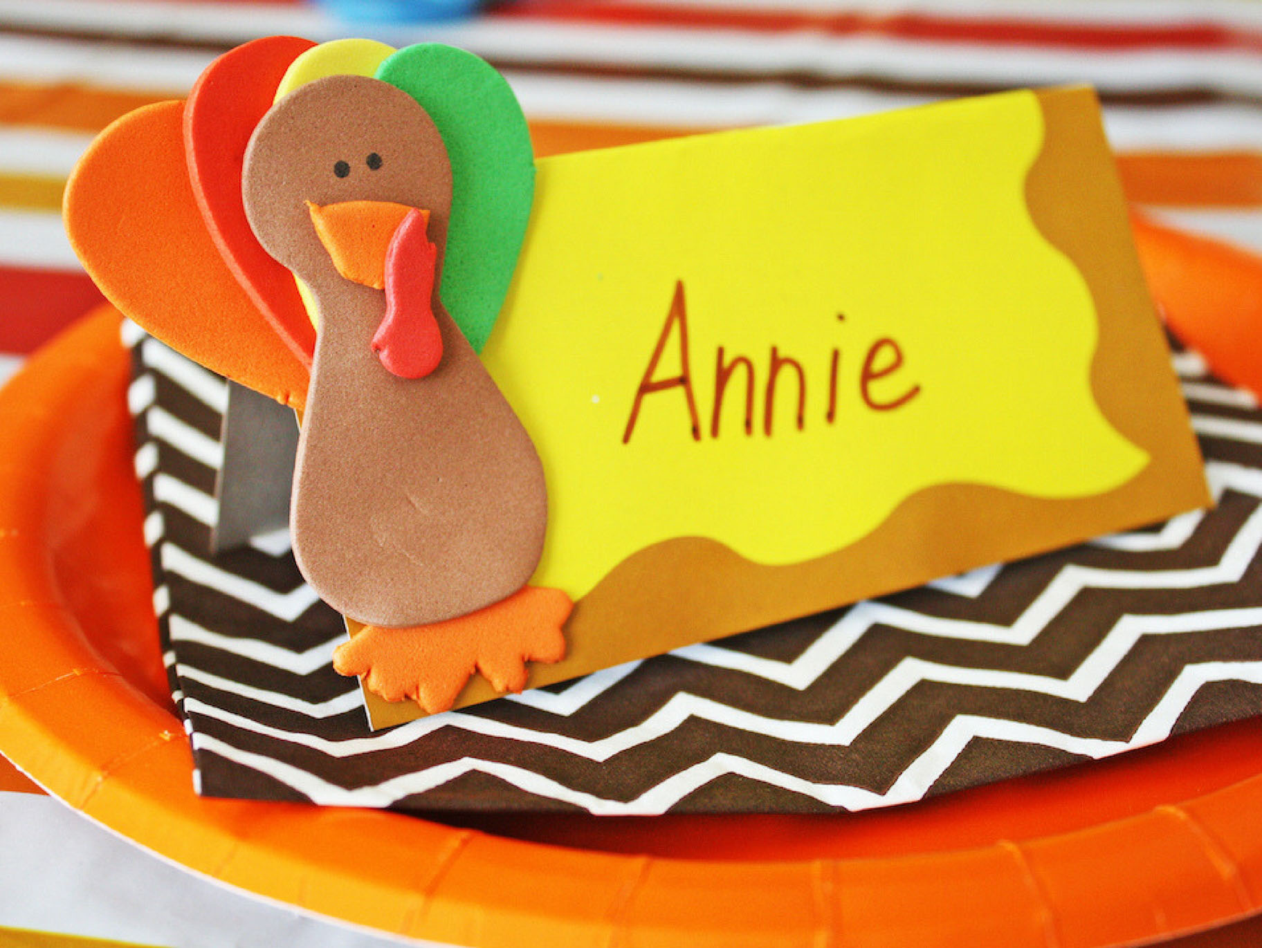 Thanksgiving Place Card Craft for Kids | Fun365