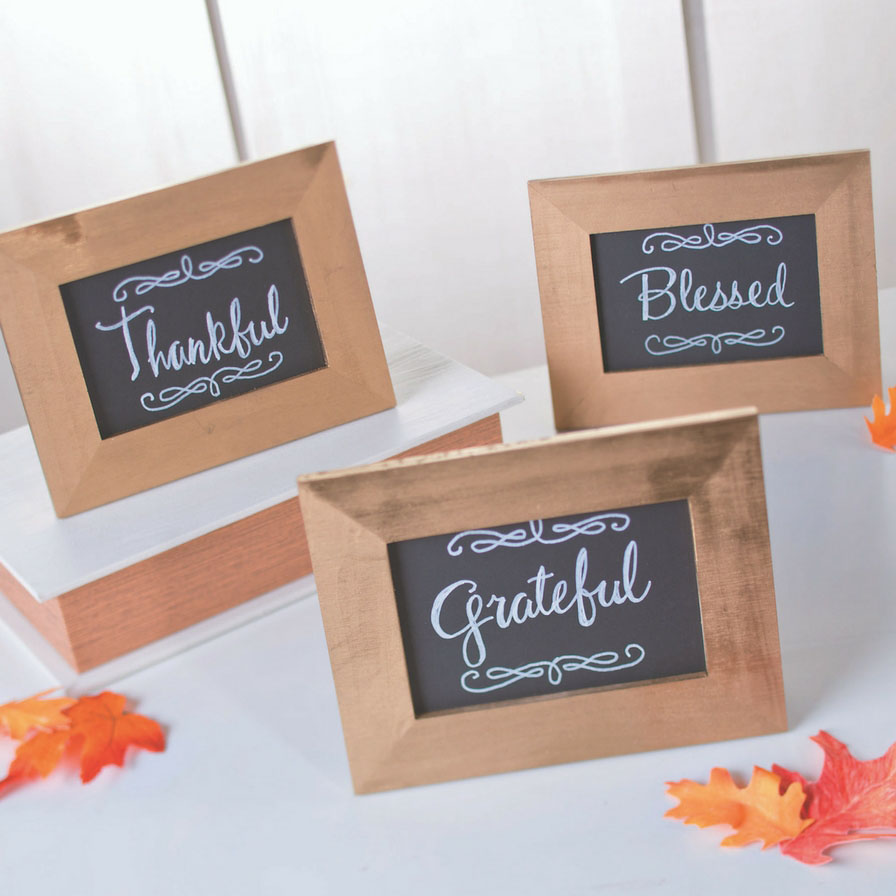DIY Hand-Lettered Thanksgiving Frames | Fun365