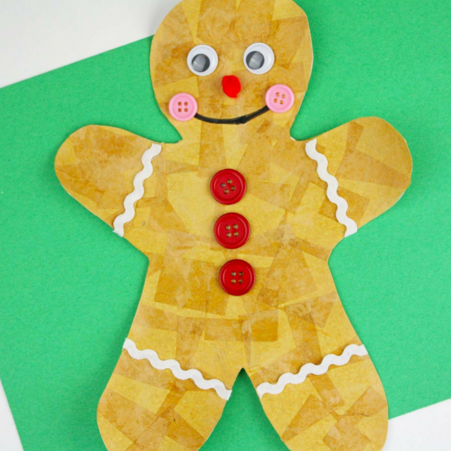 Gingerbread Man Collage Art | Fun365