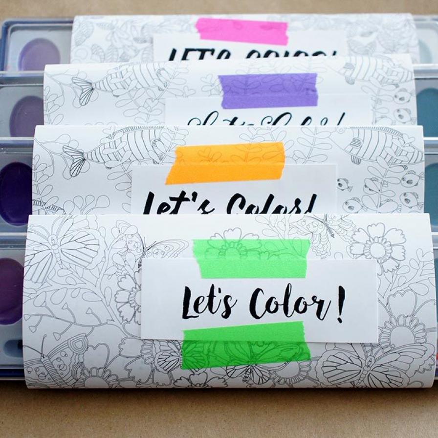 DIY Color Me Party Invitations | Fun365