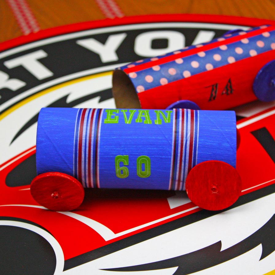 Craft Roll Race Cars & DIY Race Track | Fun365