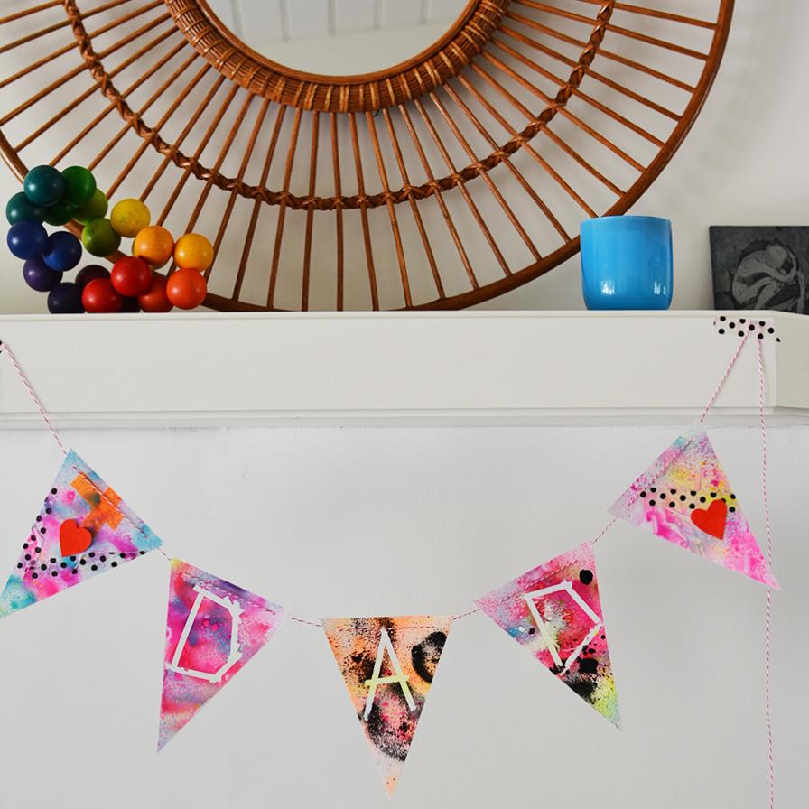 Colorful Father's Day Garland | Fun365