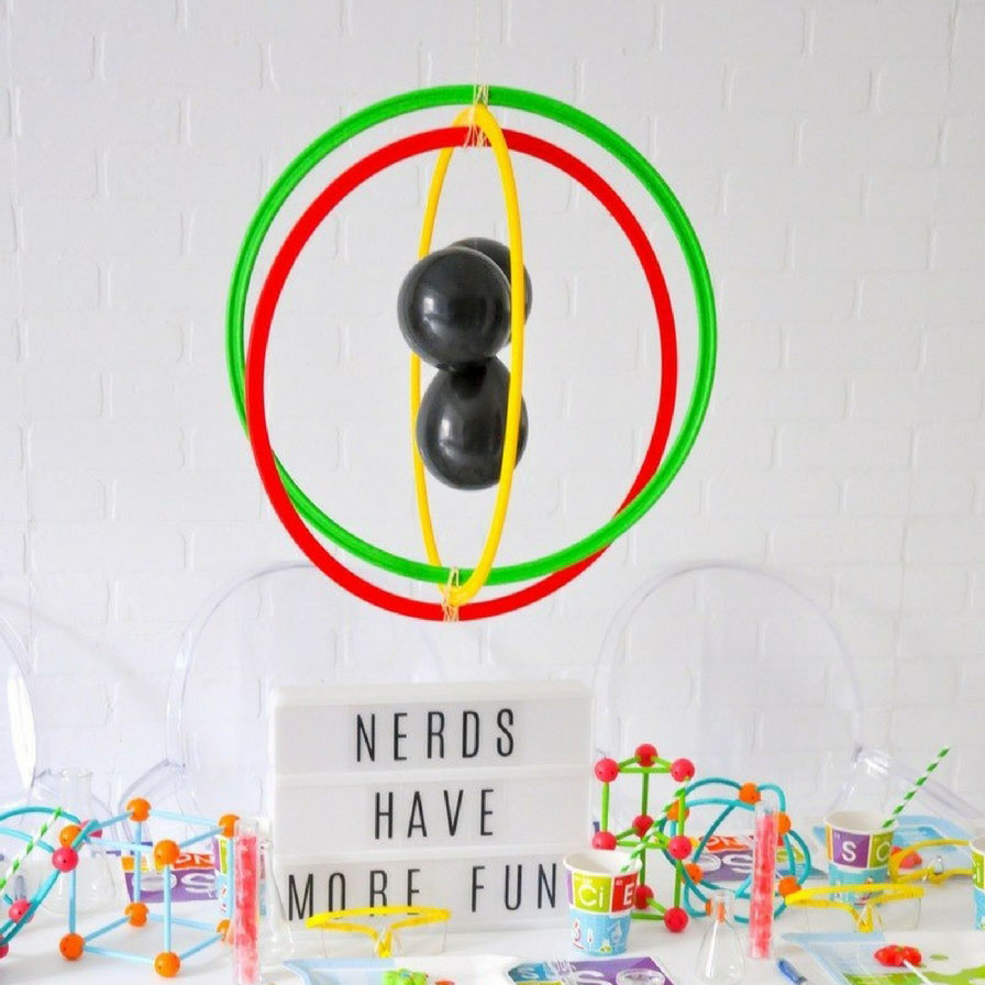 Science Party DIY Hanging Atom Centerpiece | Fun365