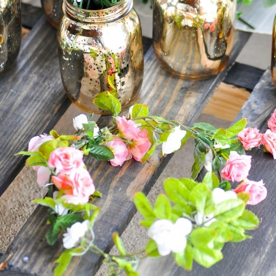 Garden Bridal Shower Flower Crown Bar | Fun365