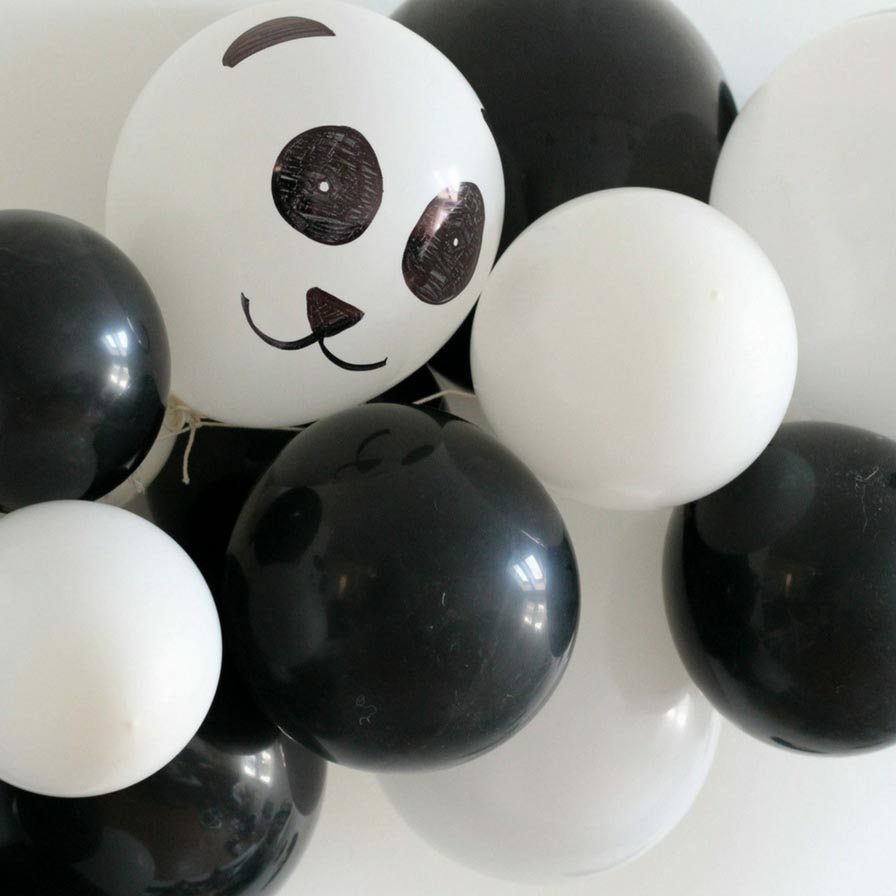 Panda Party Balloon Garland | Fun365