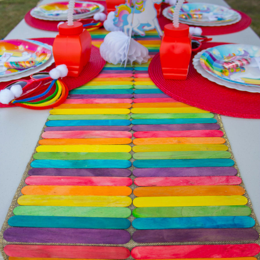 DIY Rainbow Table Runner | Fun365