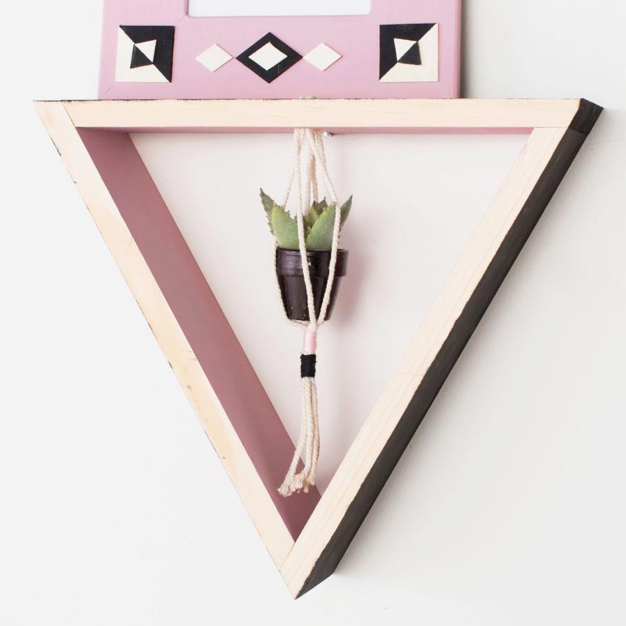 DIY Triangle Shelf Plant Holder | Fun365