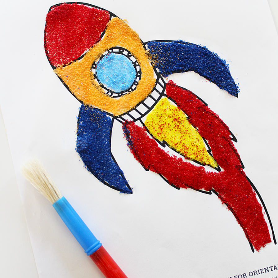 Make Sand Art Rockets | Fun365