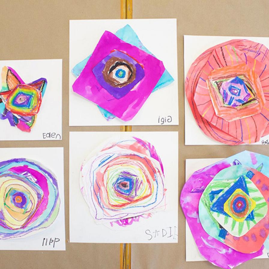 Kandinsky Circle Art Projects for Kids | Fun365