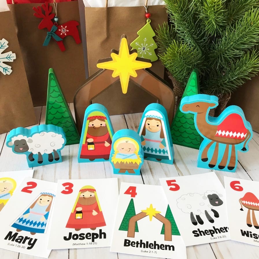 Nativity Christmas Countdown Activity + Free Printable | Fun365