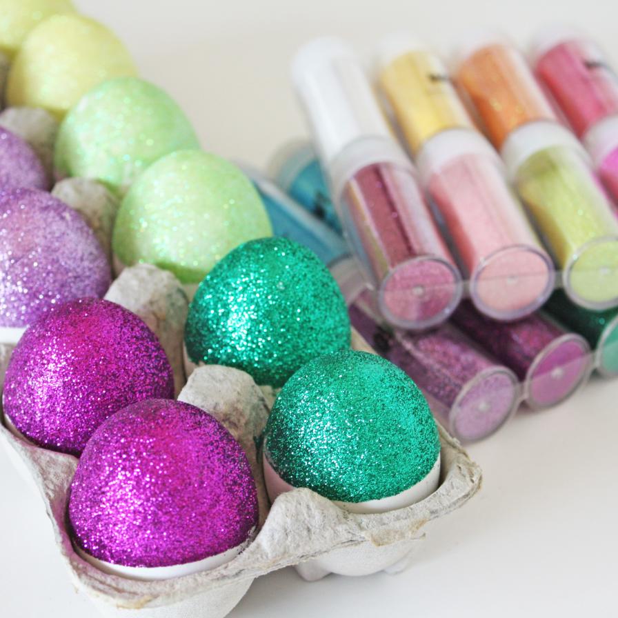 Ombre Glittered Easter Egg Decorating | Fun365