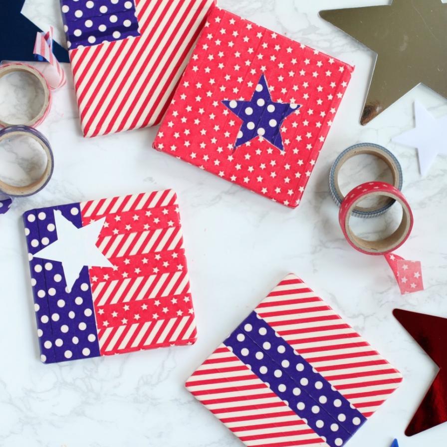 Stars & Stripes Patriotic Coasters | Fun365