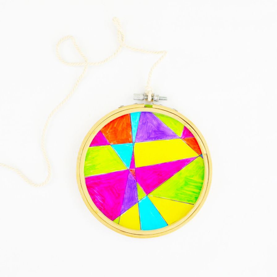 Stained Glass Embroidery Hoops | Fun365