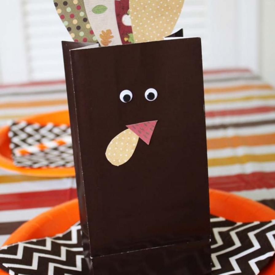 DIY Turkey Favor Bag | Fun365