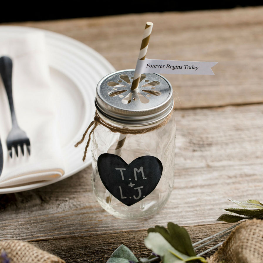 Free Printable Paper Straw Wedding Tags | Fun365