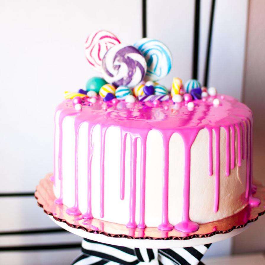Candy Embellished Store Bought Drip Cake | Fun365