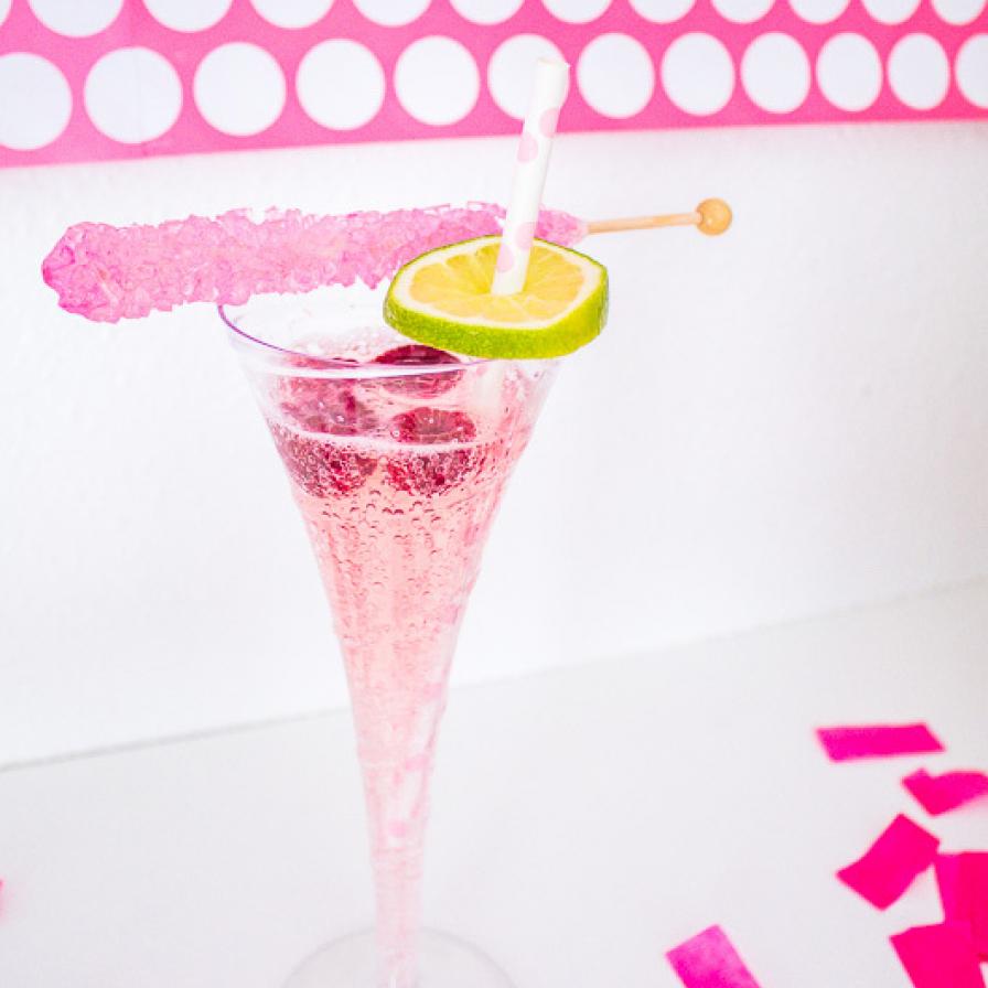 Sparkling Pink Galentine's Day Mocktail Recipe | Fun365