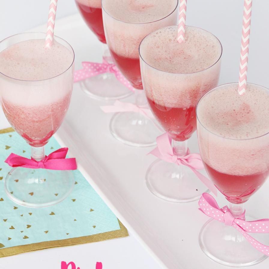 Pink Fizzy Valentine's Drink | Fun365