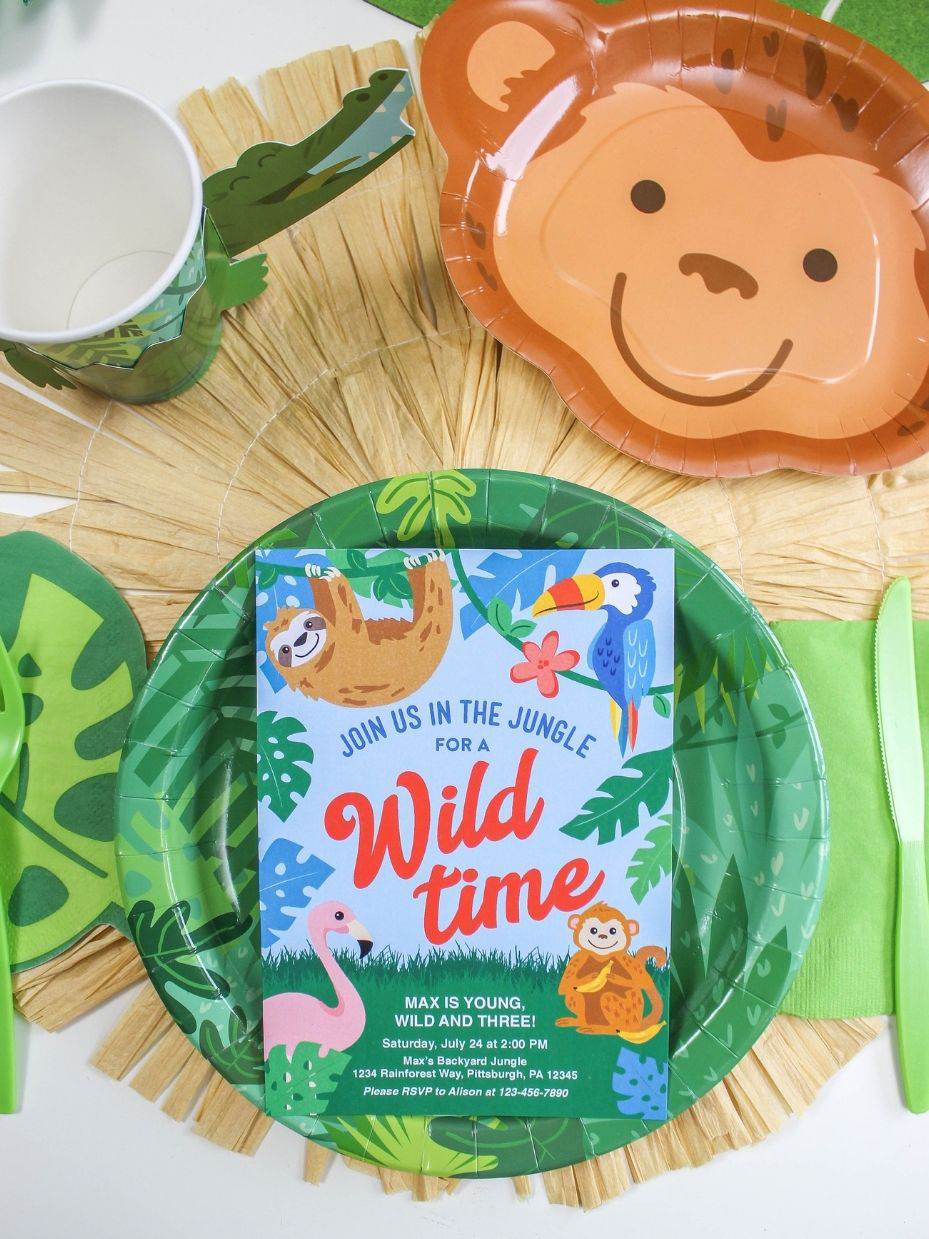 Jungle Birthday Party Printable Pack | Fun365