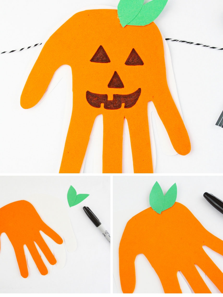 Halloween Handprint Craft Garland | Fun365