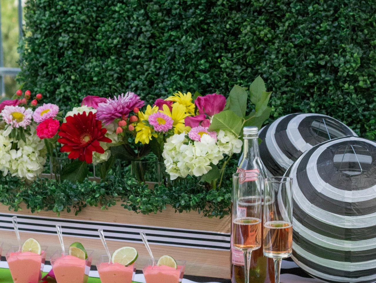 Vibrant Boxwood Greenery Backdrop | Fun365