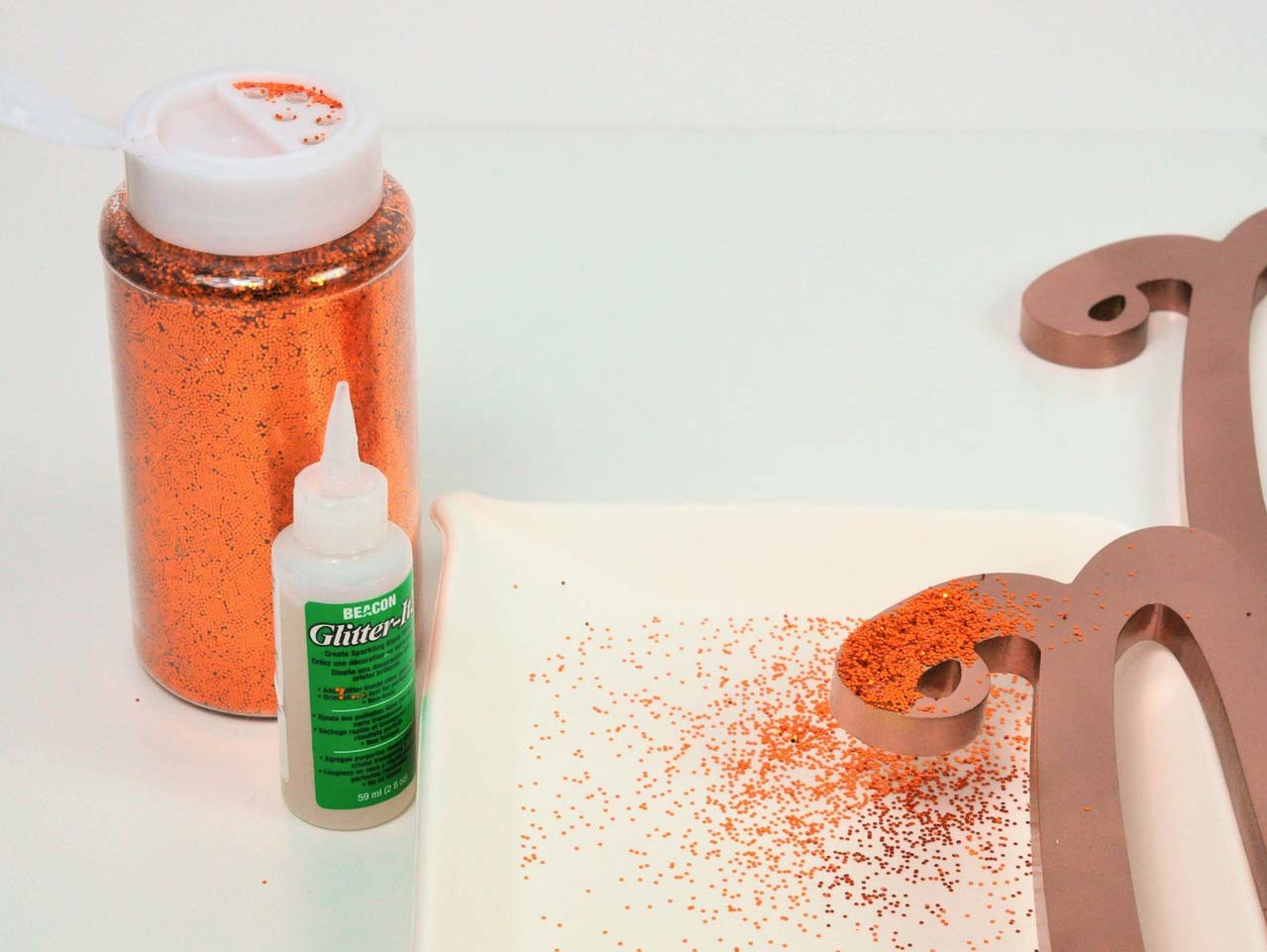 DIY Mr. and Mrs. Fur and Copper Chair Backers | Fun365
