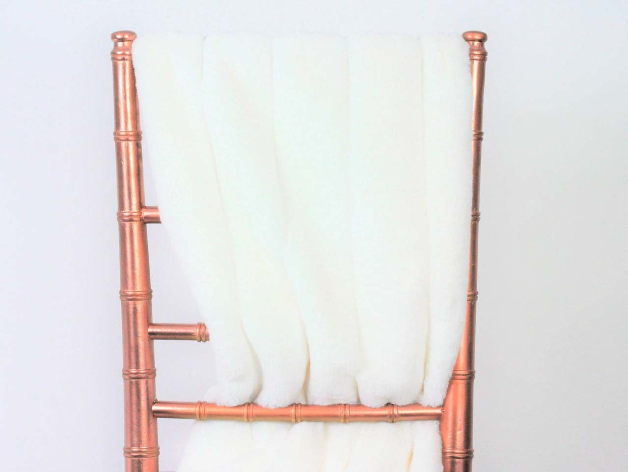 DIY Mr. and Mrs. Fur and Copper Chair Backers | Fun365
