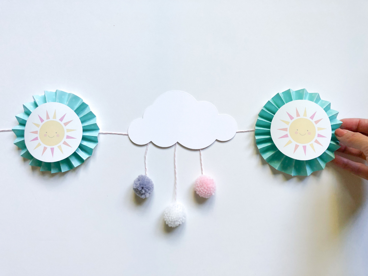 DIY Sunshine Baby Shower Garland | Fun365