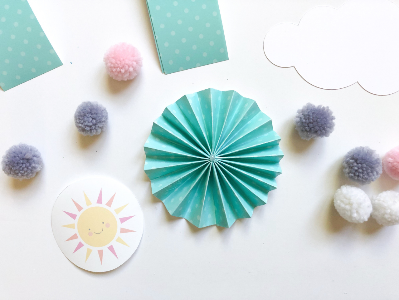 DIY Sunshine Baby Shower Garland | Fun365