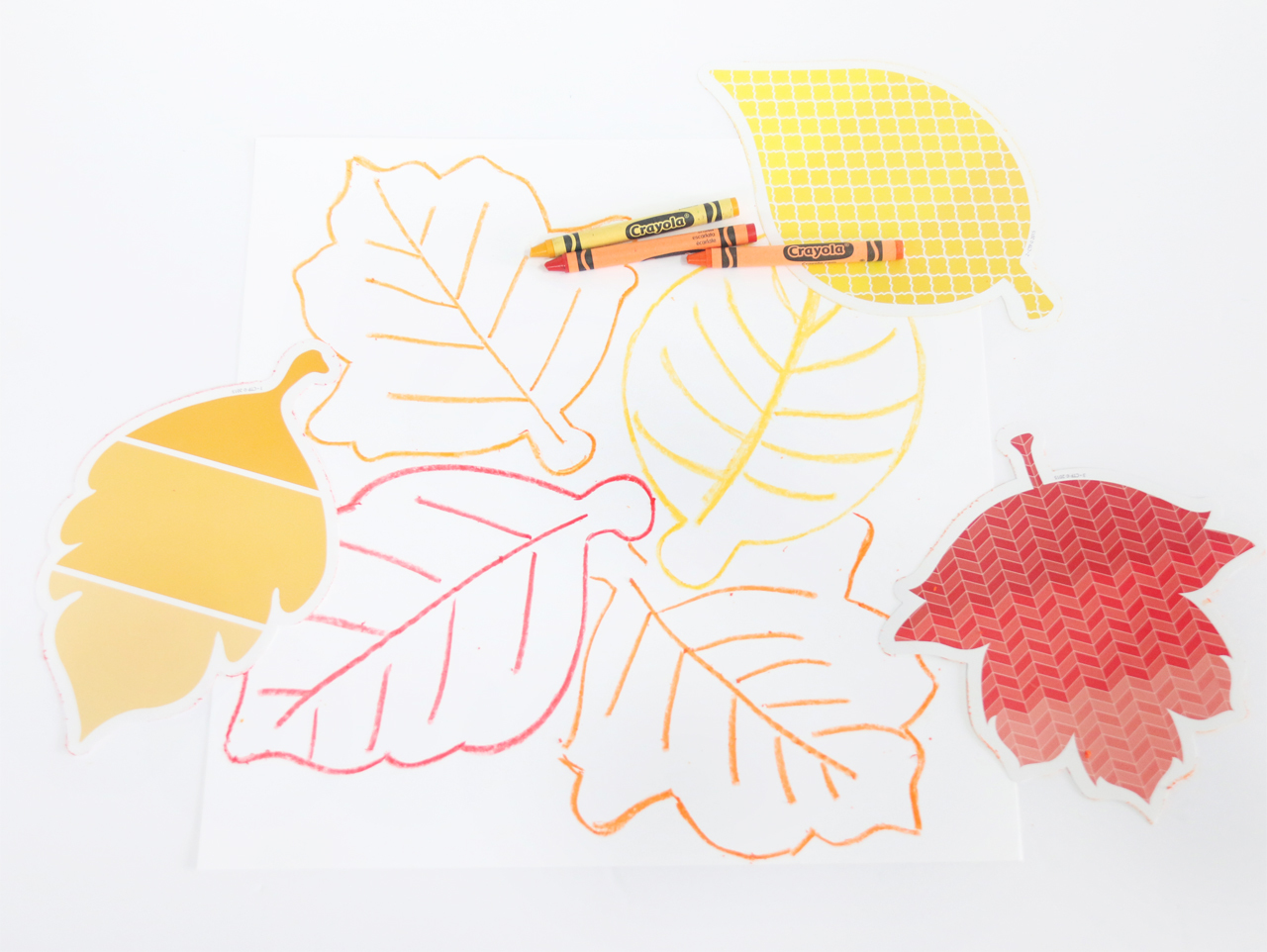 Crayon Resist Leaf Art Paintings | Fun365