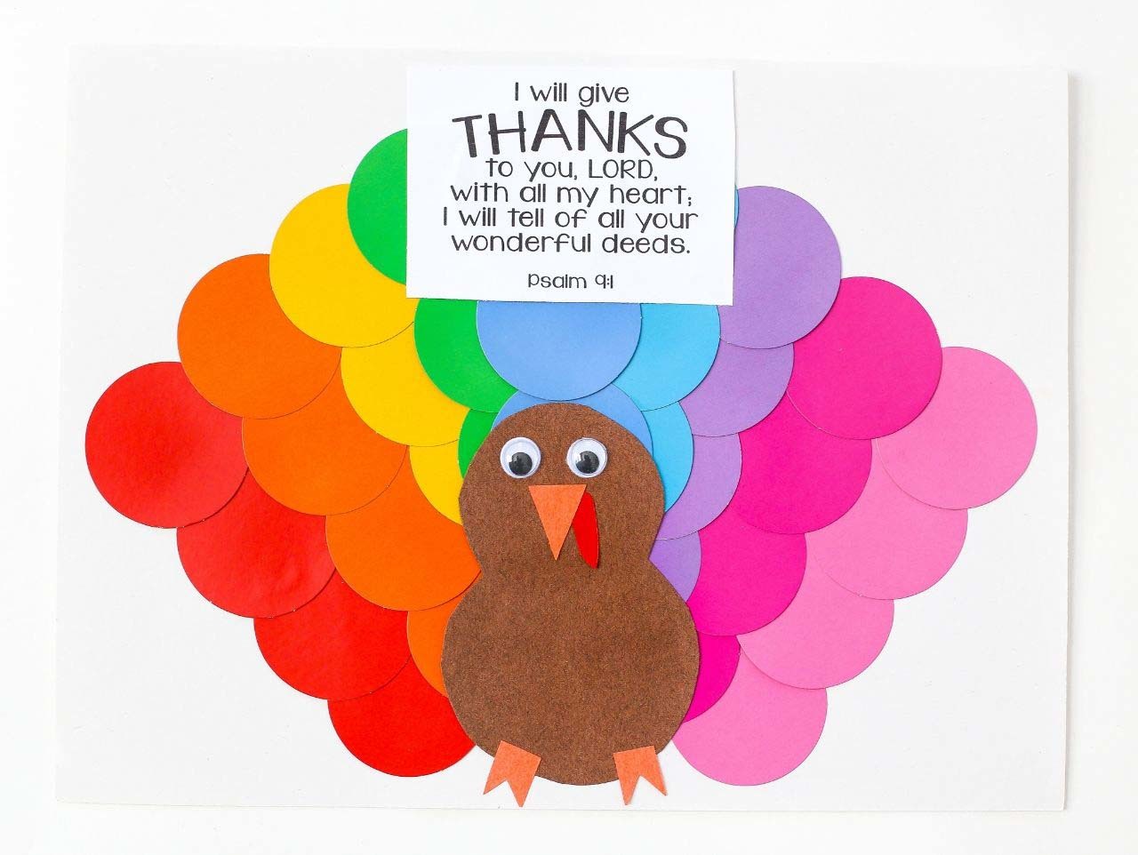 Rainbow Turkey Sunday School Craft | Fun365