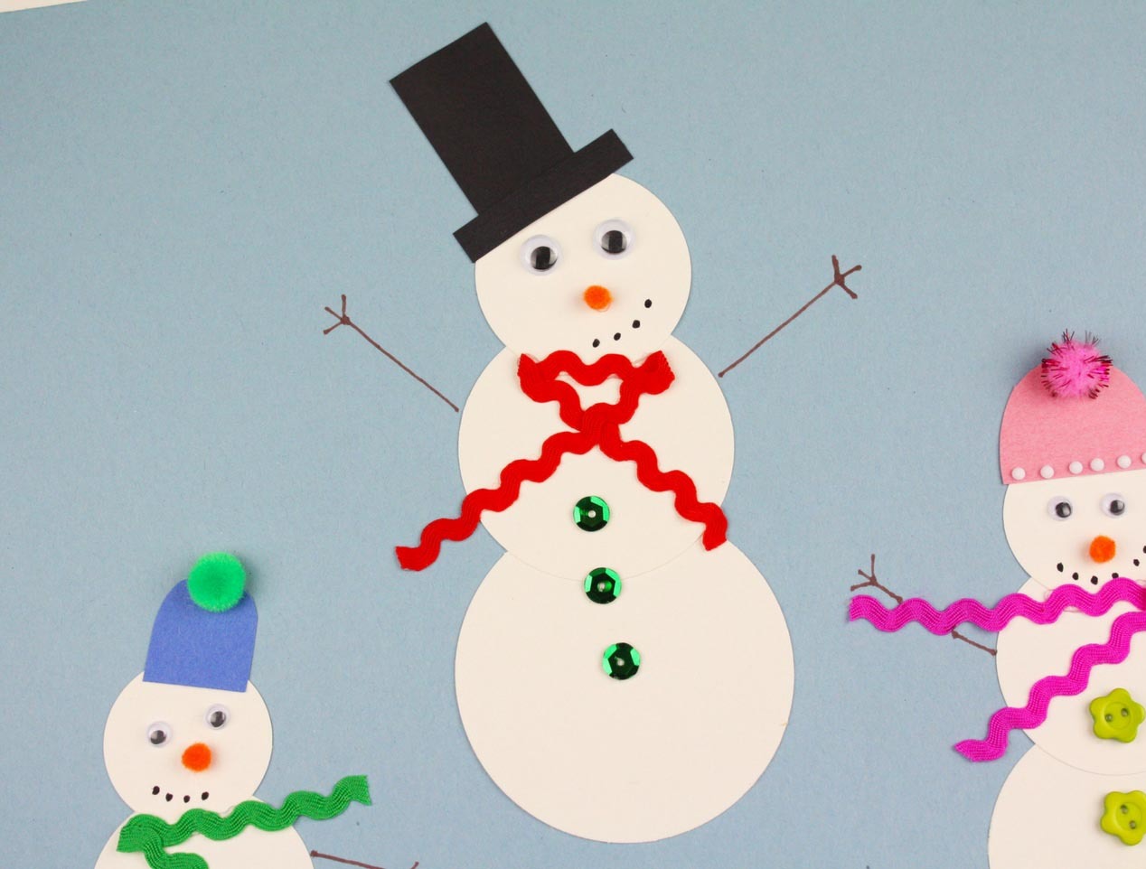 Snowman Collage Art Activity | Fun365