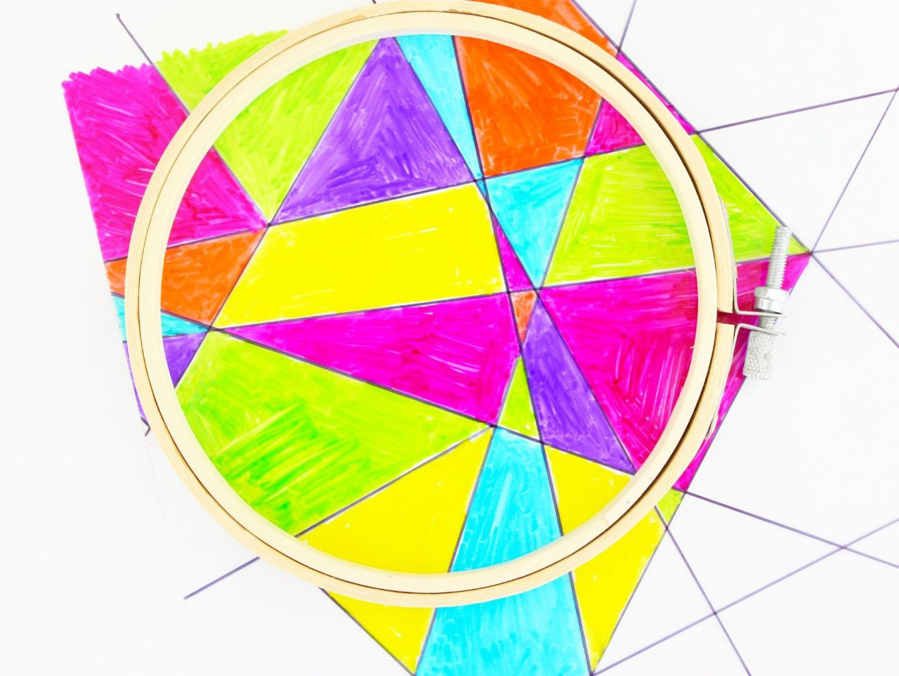 Stained Glass Embroidery Hoops | Fun365