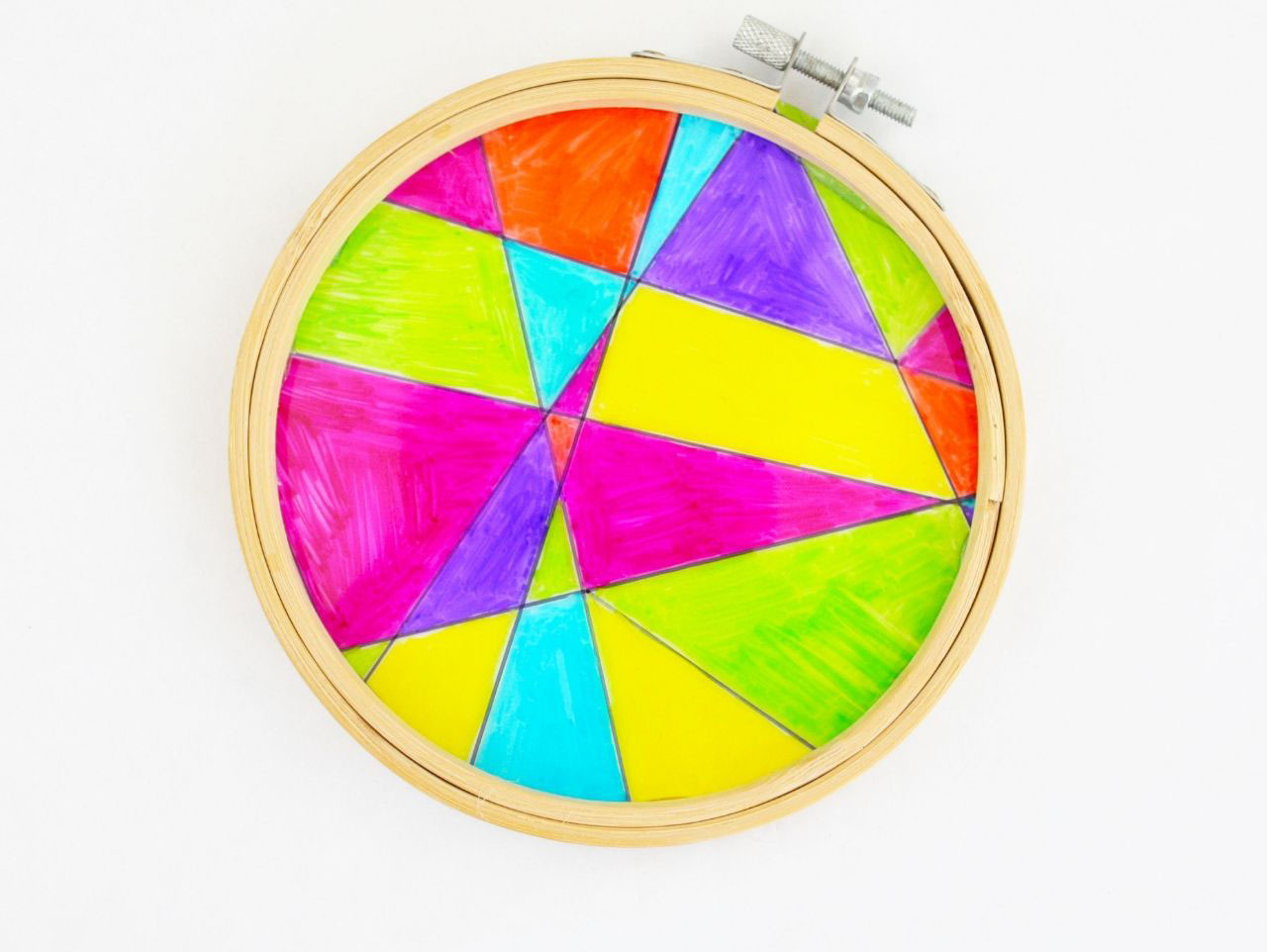 Stained Glass Embroidery Hoops | Fun365