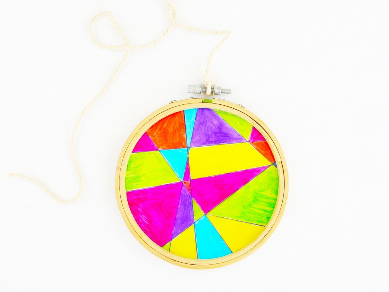 Stained Glass Embroidery Hoops | Fun365